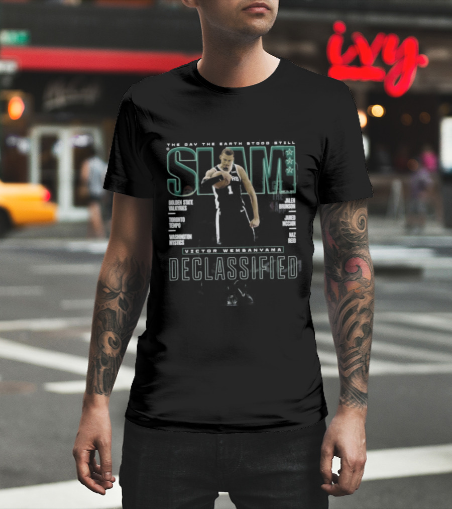 SLAM Victor Wembanyama Declassified The Day The Earth Stood Still T-Shirt