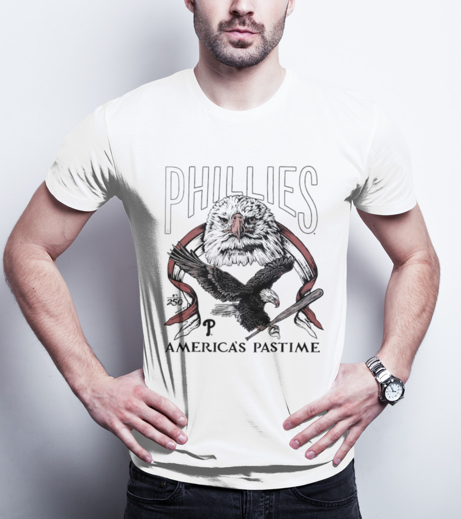 Phillies America's Pastime 250th Celebration Bald Eagle T-Shirt