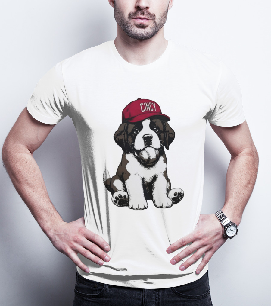 Cincy Schottzie Dog Stuffy Cincinnati Red Baseball T-Shirt