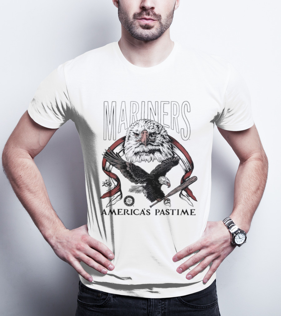 Mariners America's Pastime Bald Eagle Celebration T-Shirt