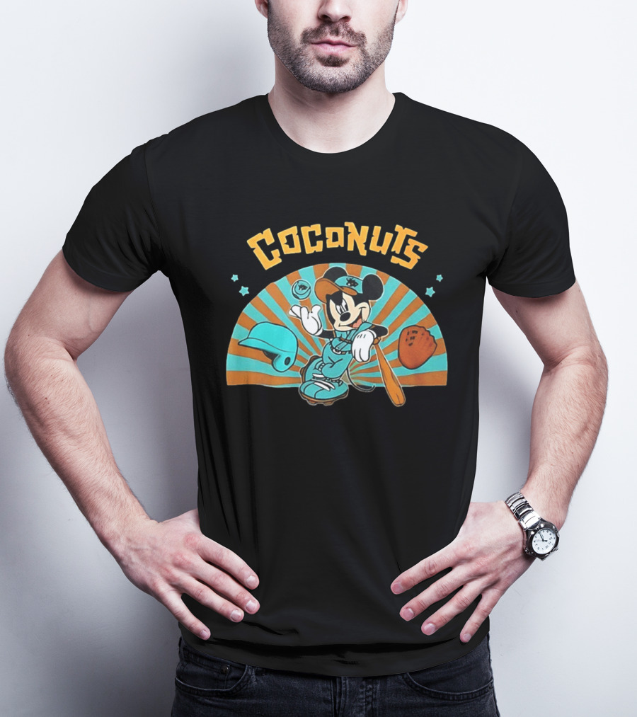 Coconuts Baseball Mickey Mouse Batting Gear 2026 T-Shirt