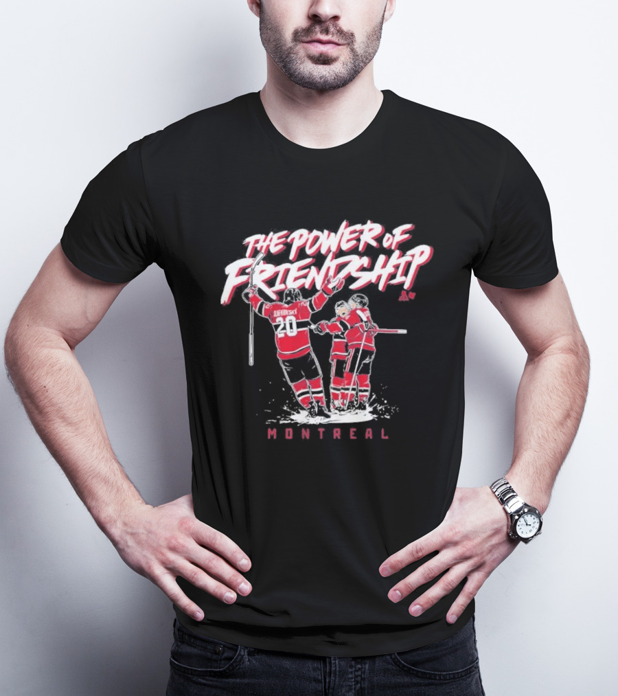 The Power Of Friendship Cole Caufield Nick Suzuki Juraj Slafkovsky Montreal T-Shirt