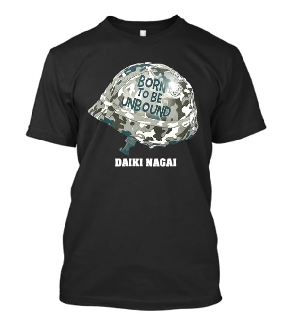 Daiki Nagai Born To Be Unbound Camouflage Helmet T-Shirt