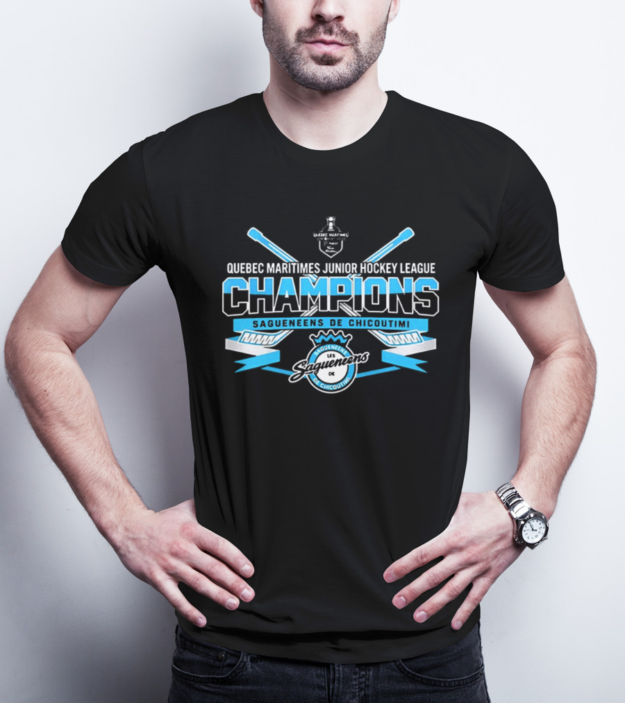 Quebec Maritimes Junior Hockey League Champions Saguenéens De Chicoutimi T-Shirt