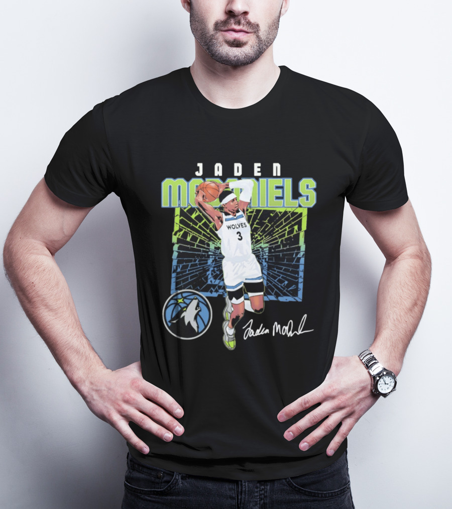Jaden McDaniels Wolves Basketball Number 3 Minnesota Timberwolves T-Shirt