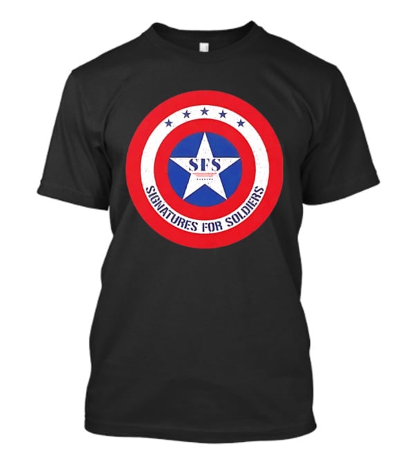 Signatures For Soldiers SFS Captain America Star Shield T-Shirt