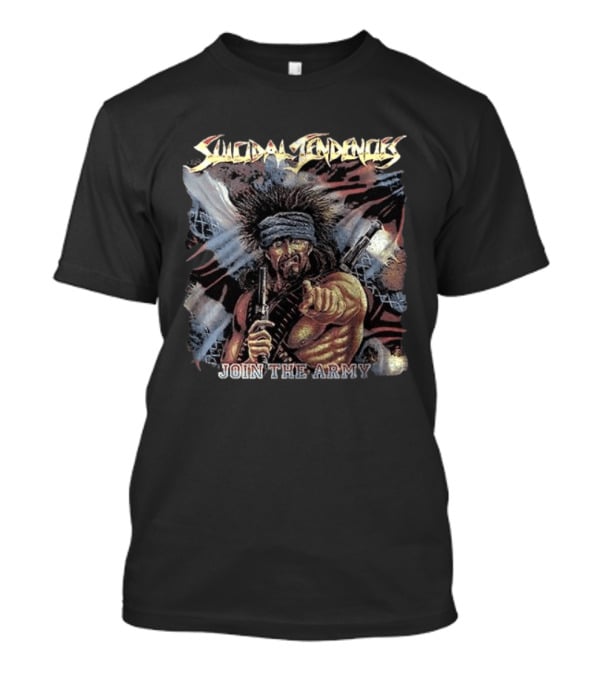 Suicidal Tendencies Join The Army Aggressive Warrior With Guns T-Shirt