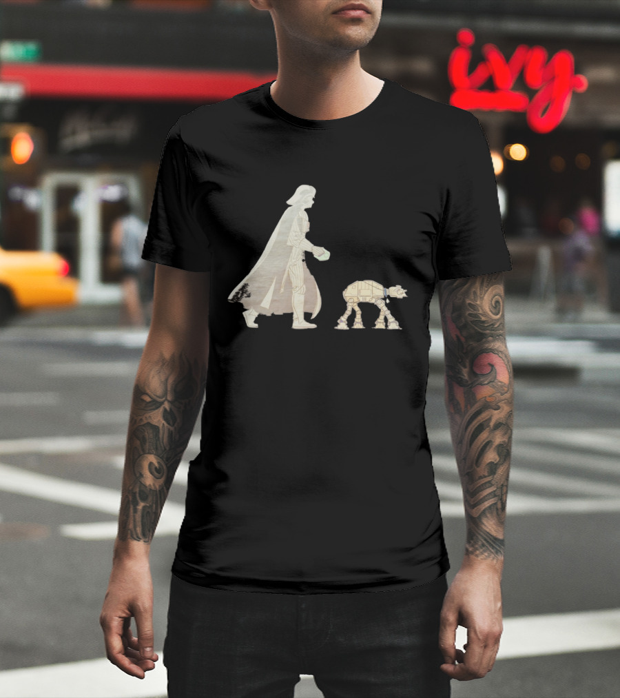 Star Wars Darth Vader Walking AT AT Walker T-Shirt
