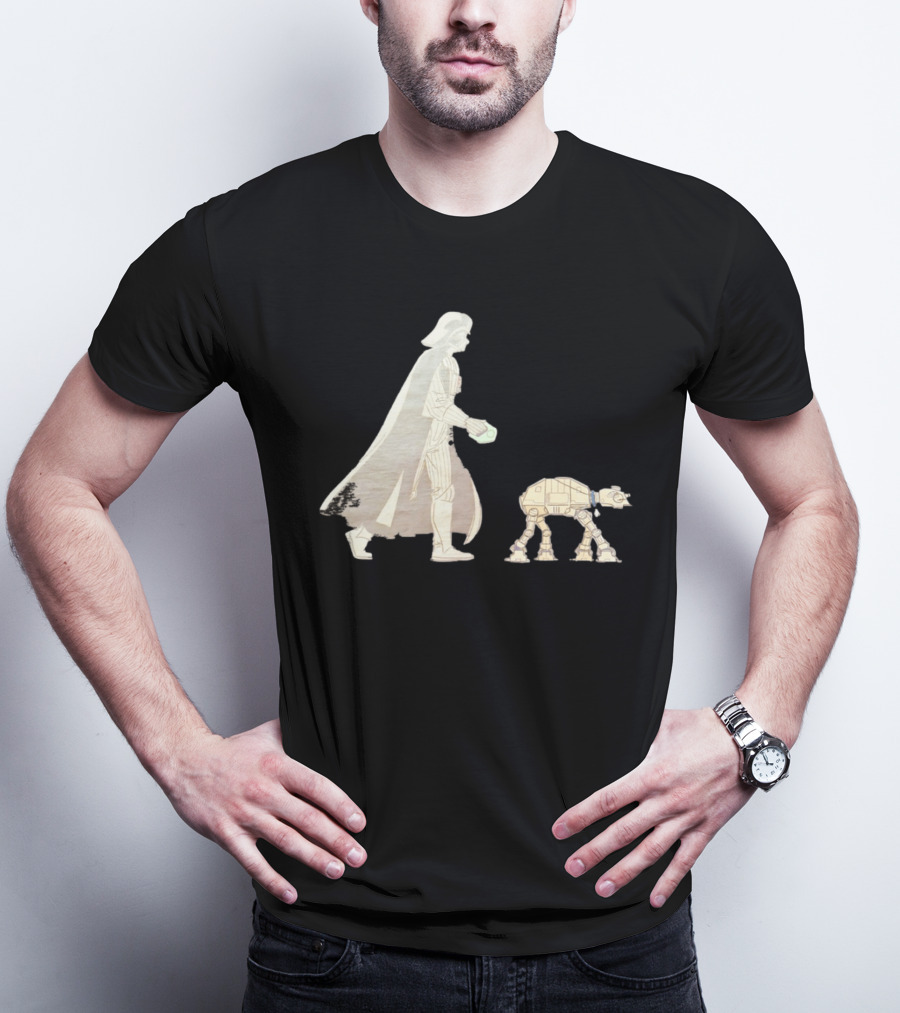 Star Wars Darth Vader Walking AT AT Walker T-Shirt