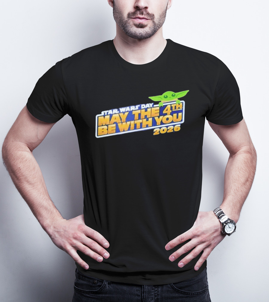 Star Wars Day May The 4th Be With You 2026 Funny With Green T-Shirt