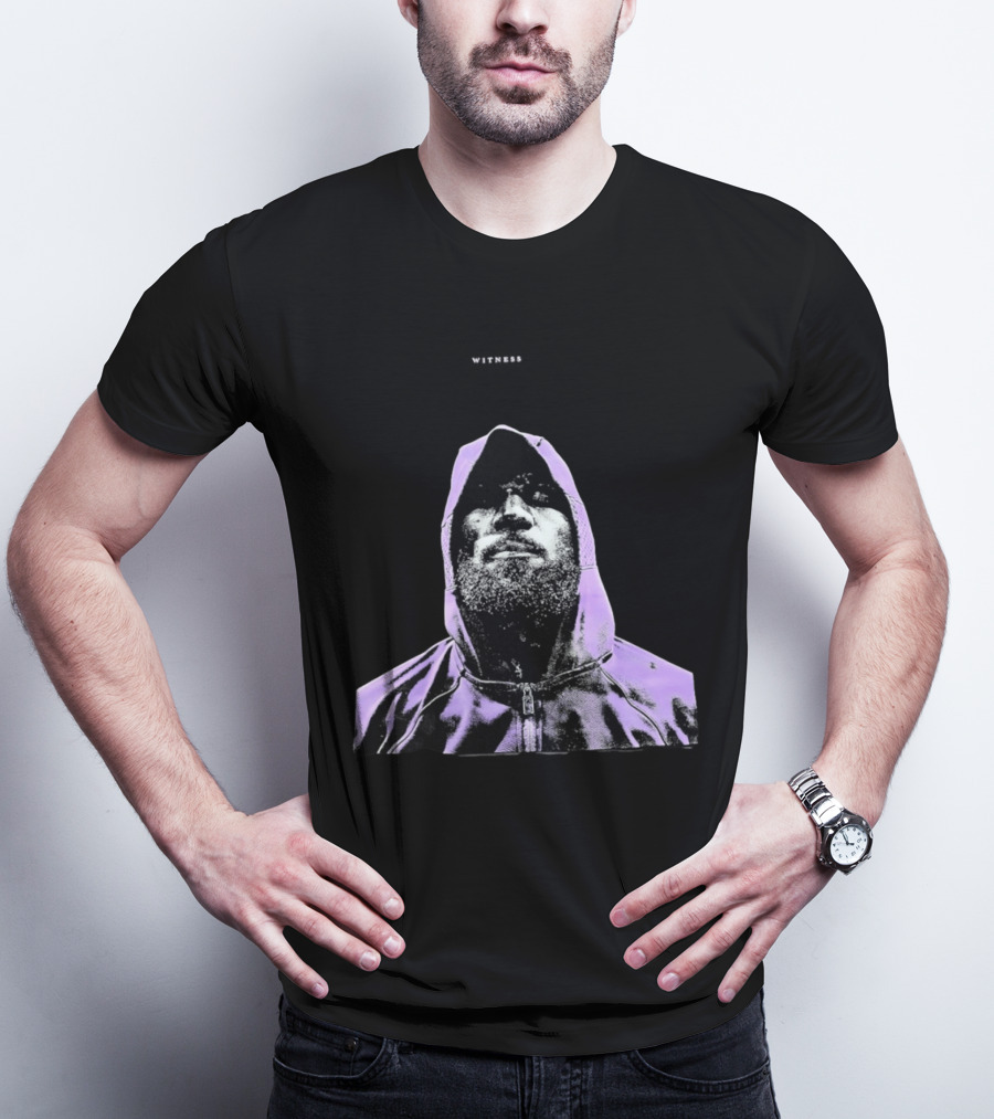 Witness LeBron James Style Purple T-Shirt