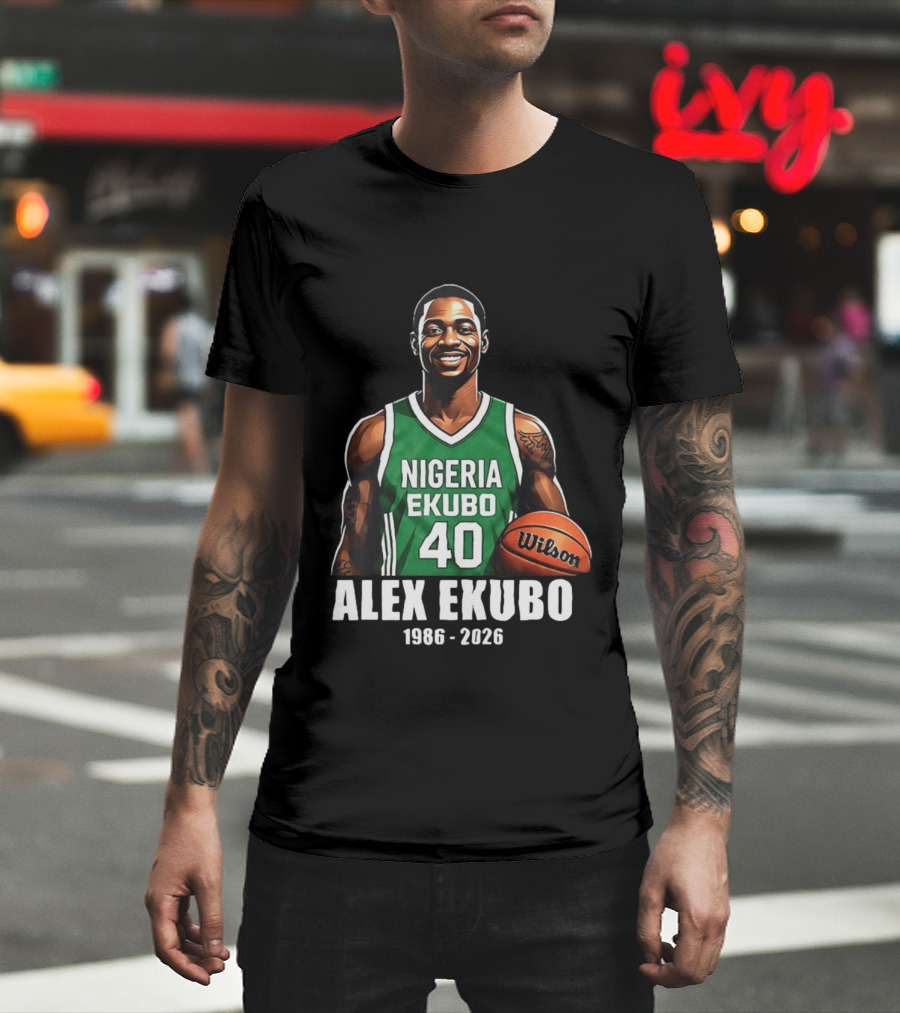 Alex Ekubo 1986 2026 Nollywood Nigeria Basketball Player T-Shirt