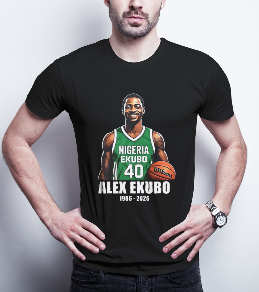 Alex Ekubo 1986 2026 Nollywood Nigeria Basketball Player T-Shirt