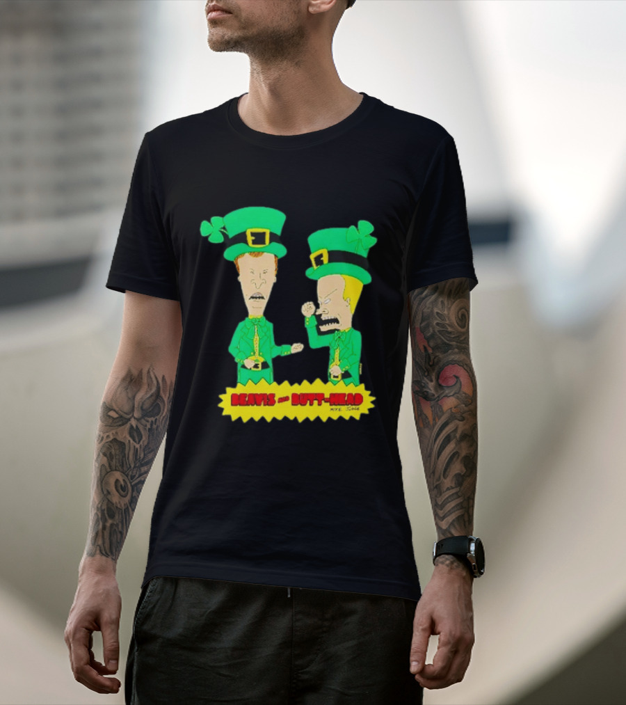 Beavis And Butt Head Leprechaun Costumes Green Bay Packers Mike Judge T-Shirt