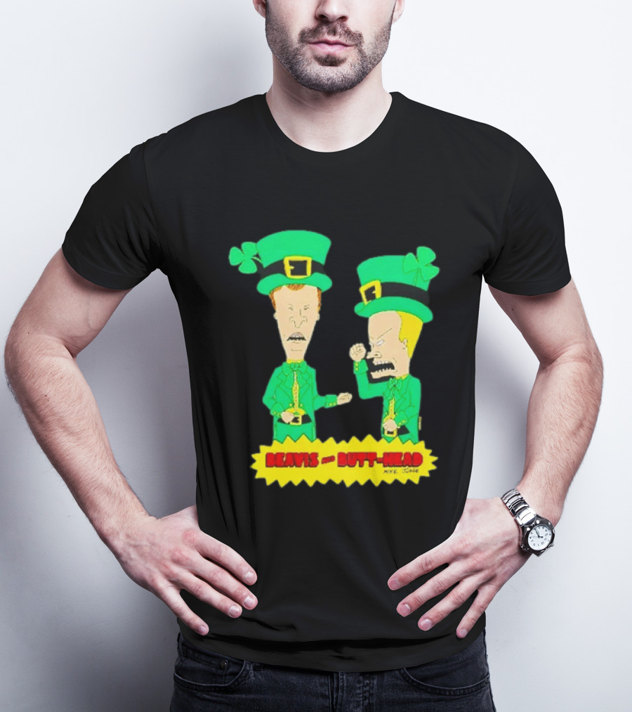 Beavis And Butt Head Leprechaun Costumes Green Bay Packers Mike Judge T-Shirt