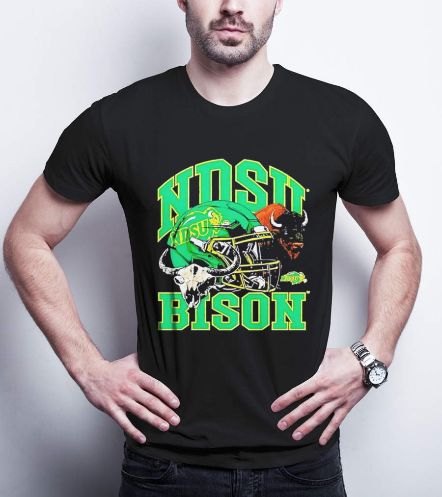 NDSU Bison Helmet Best NCAA Football Team Spirit T-Shirt