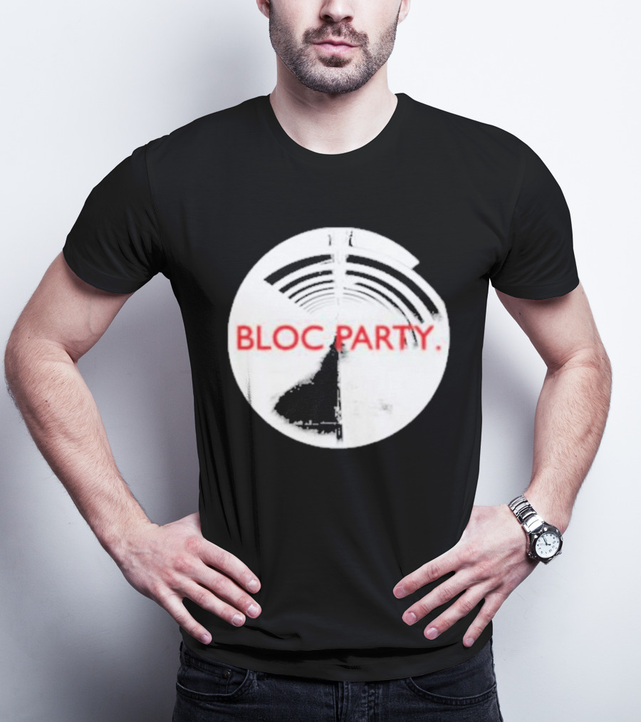 Bloc Party Anatomy Of A Brief Romance Black And White Circle T-Shirt