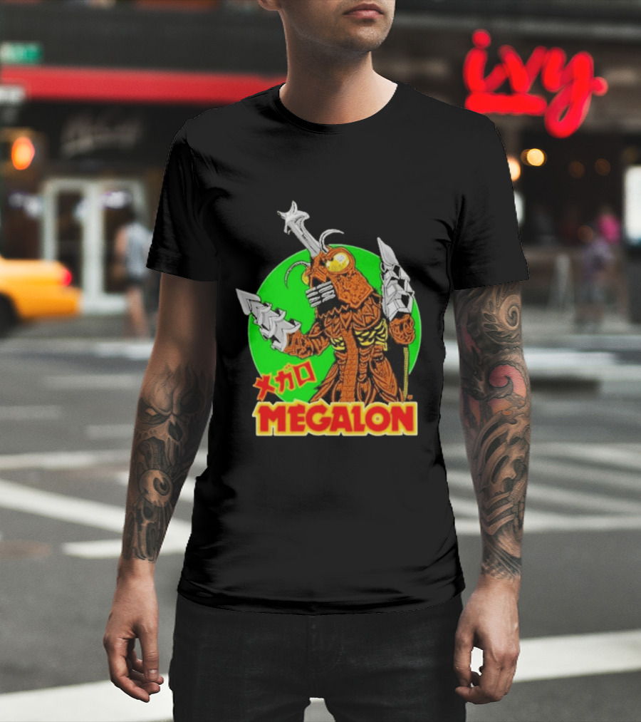 Cavitycolors Megalon Monster Kaiju Japanese Horror And Halloween T-Shirt