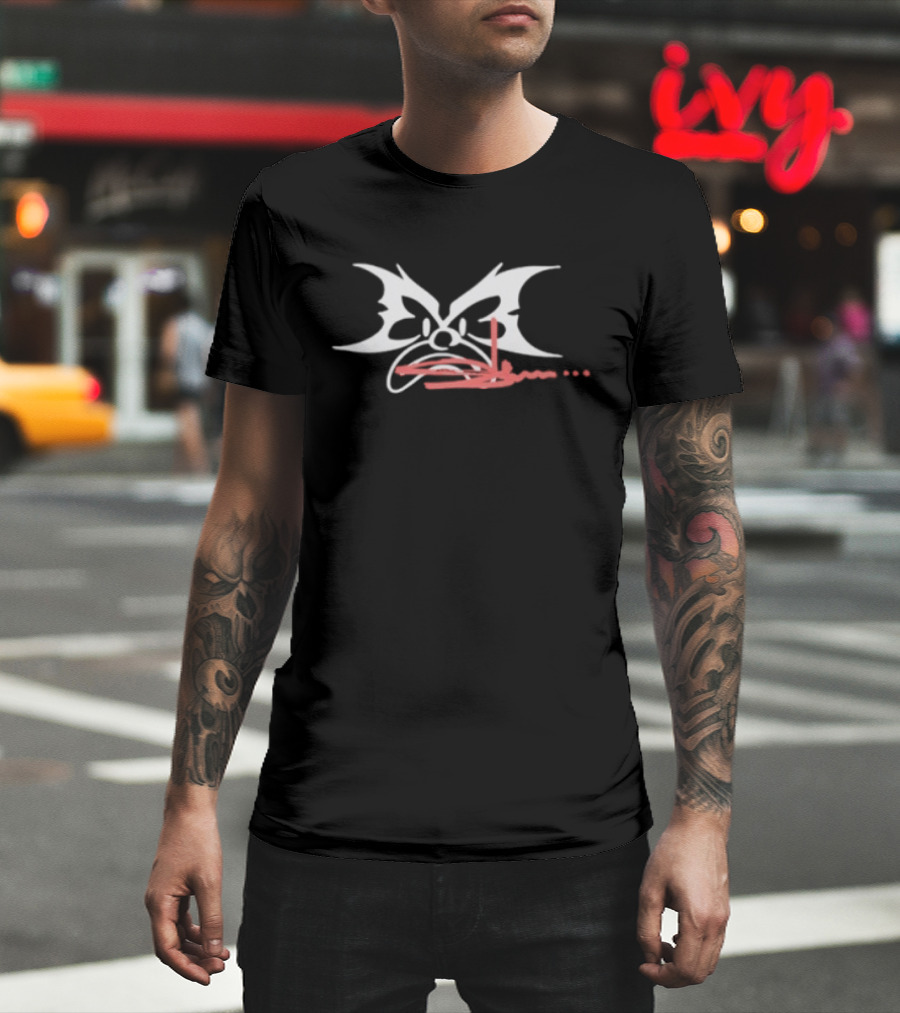 Mertra X Slawn Face 2023 White And Red T-Shirt