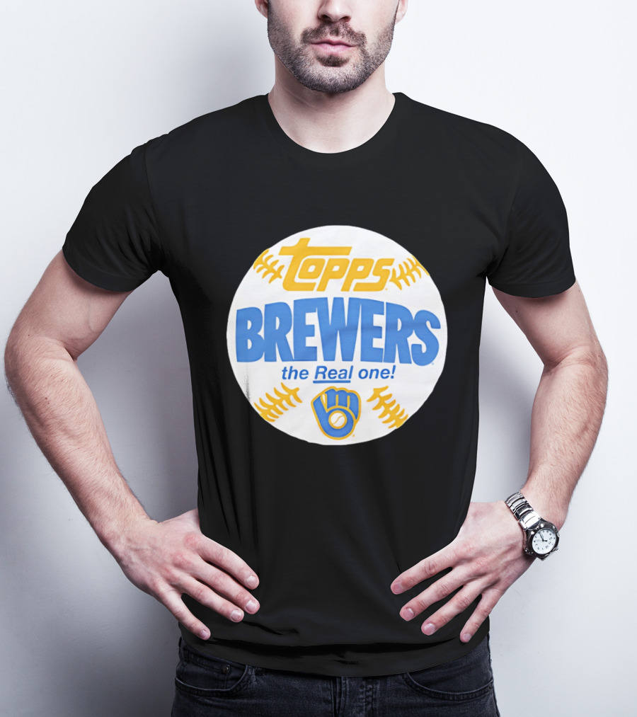 Topps Brewers The Real One Baseball T-Shirt