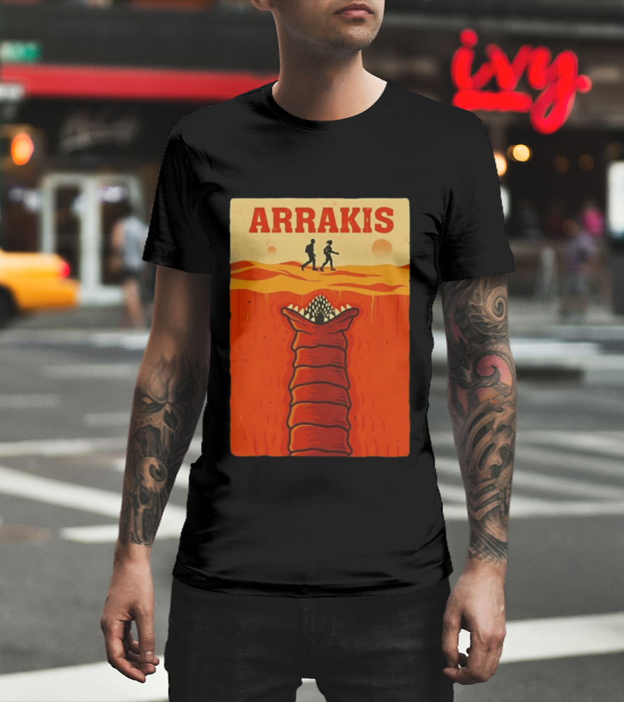 Arrakis Sandworm Apocalypse Movie Style Dune T-Shirt