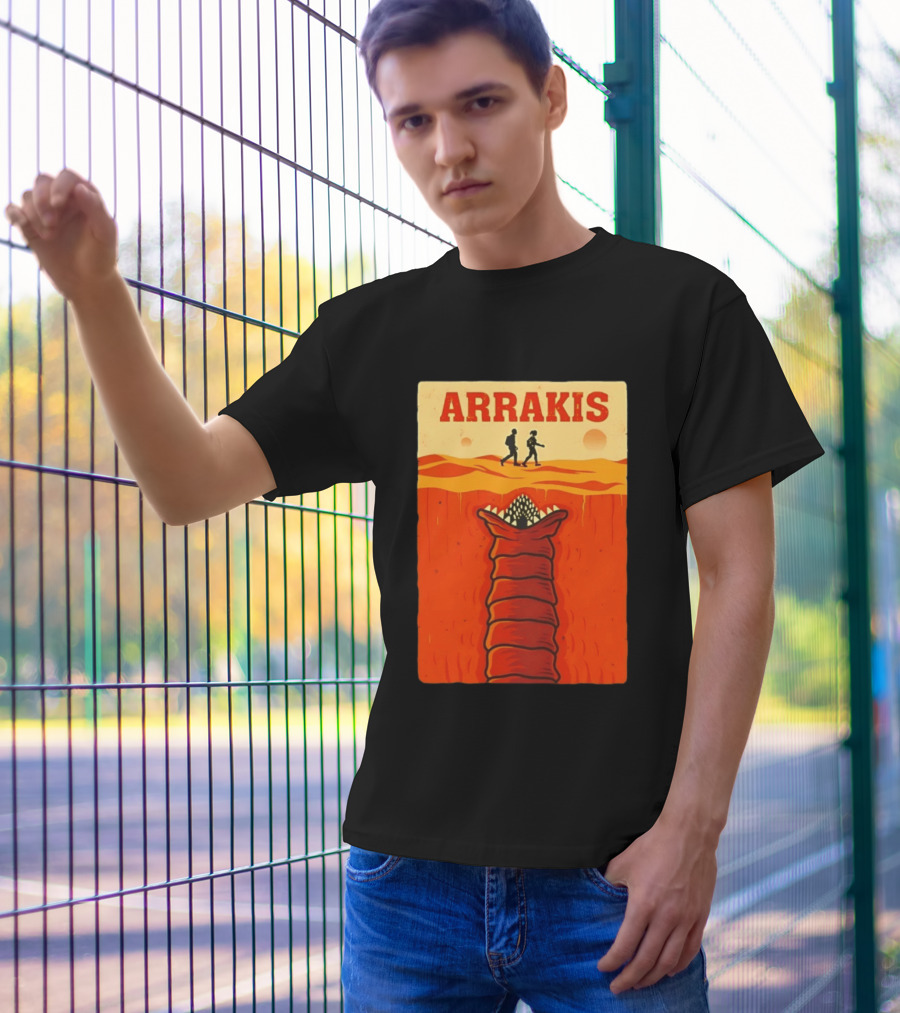 Arrakis Sandworm Apocalypse Movie Style Dune T-Shirt