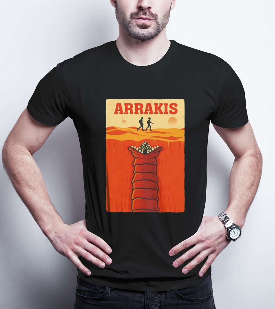 Arrakis Sandworm Apocalypse Movie Style Dune T-Shirt