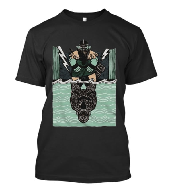 Reflections Of Tolv Norse Viking Thunder God And Mythology Reflection T-Shirt