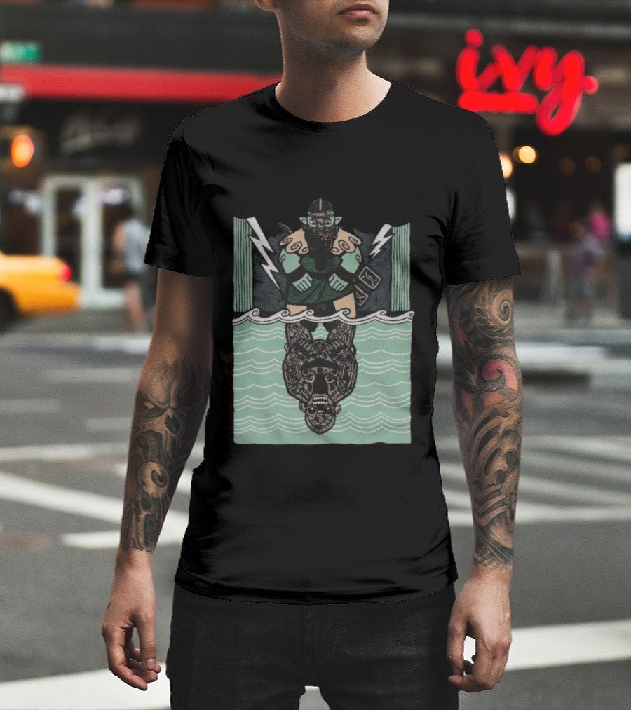 Reflections Of Tolv Norse Viking Thunder God And Mythology Reflection T-Shirt