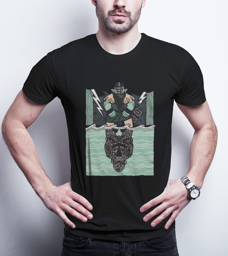 Reflections Of Tolv Norse Viking Thunder God And Mythology Reflection T-Shirt
