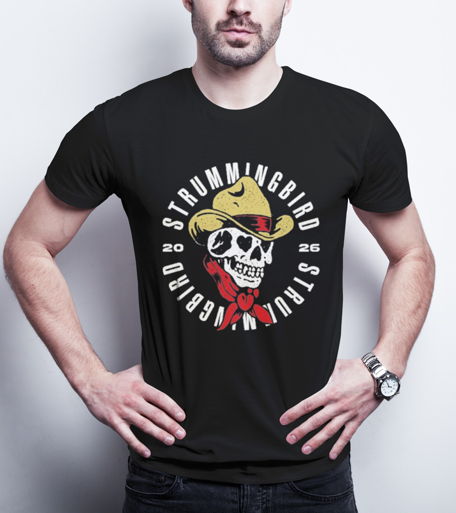 Strummingbird 2026 Skull Cowboy Festival Exclusive Australia October 17 18 T-Shirt