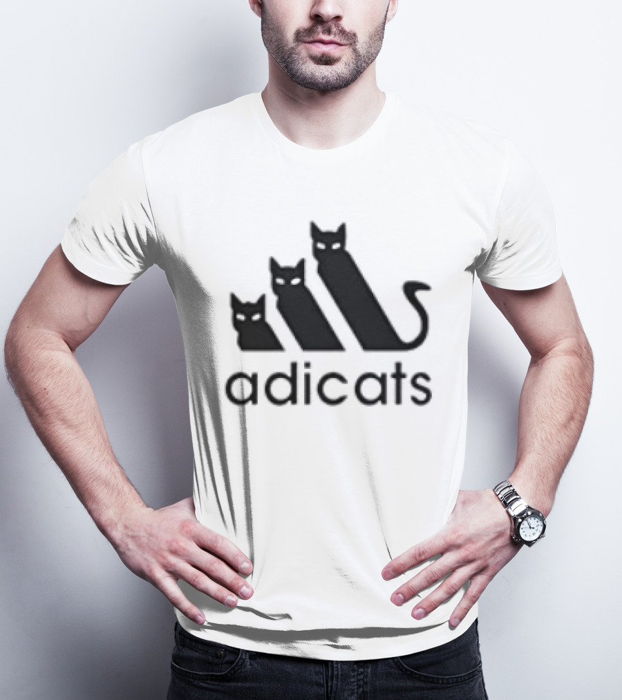 Adicats Funny Cat Lover Parody Catdad Catmom Joke T-Shirt