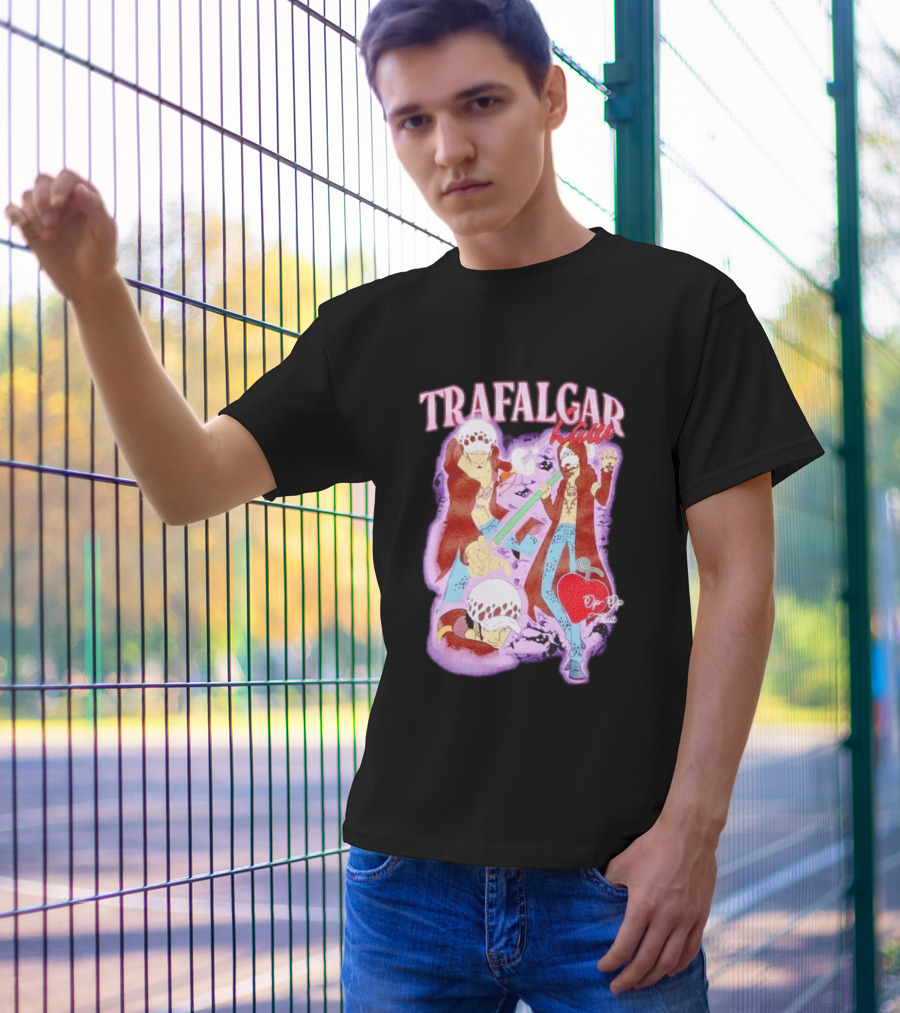 Trafalgar Law Op Op Fruit Collage Character Pose Series T-Shirt