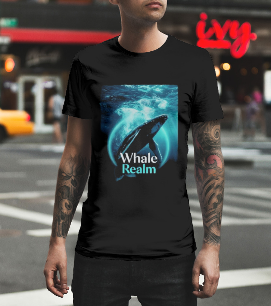 Whale Realm Cinematic Underwater Escape T-Shirt