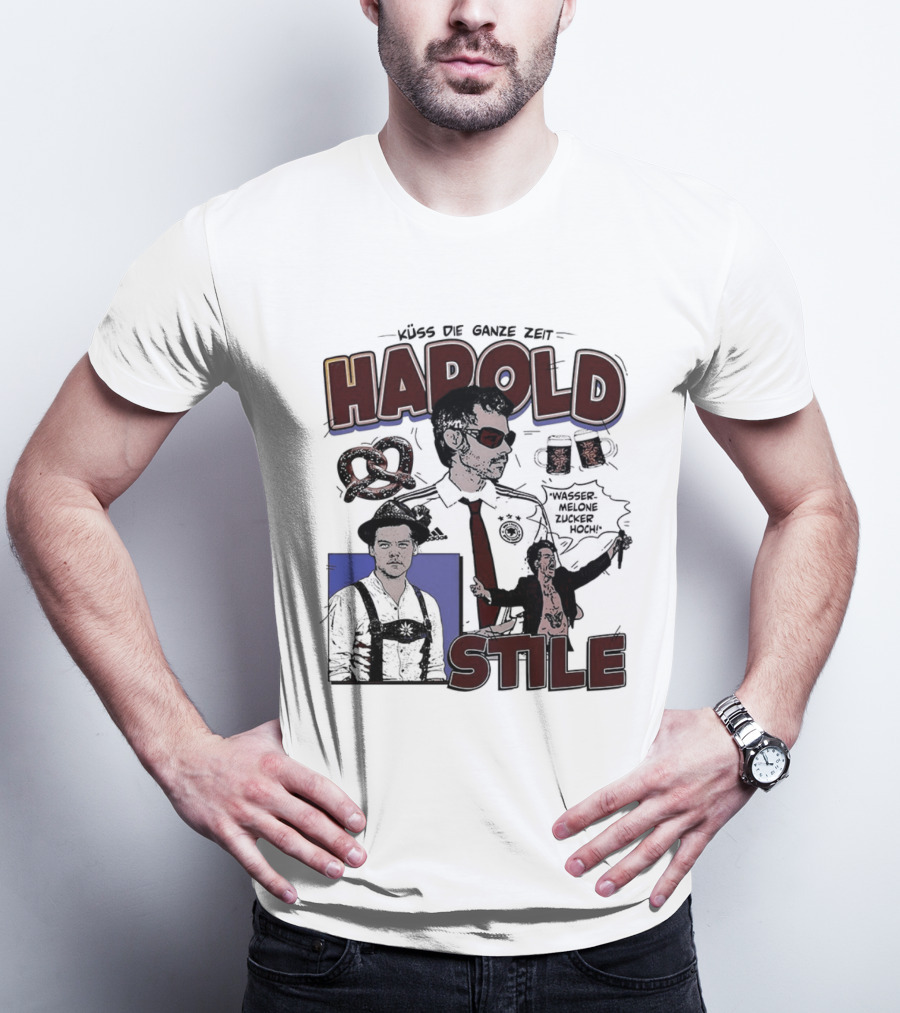 Harold Stile Oktoberfest Pretzel Beer Traditional Outfit T-Shirt