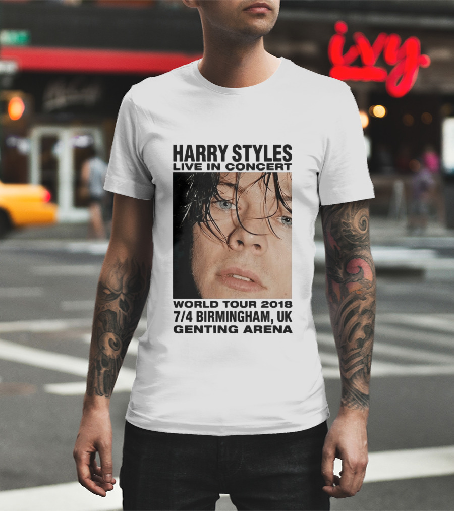 Harry Styles Live In Concert World Tour 2018 Birmingham UK Genting Arena T-Shirt