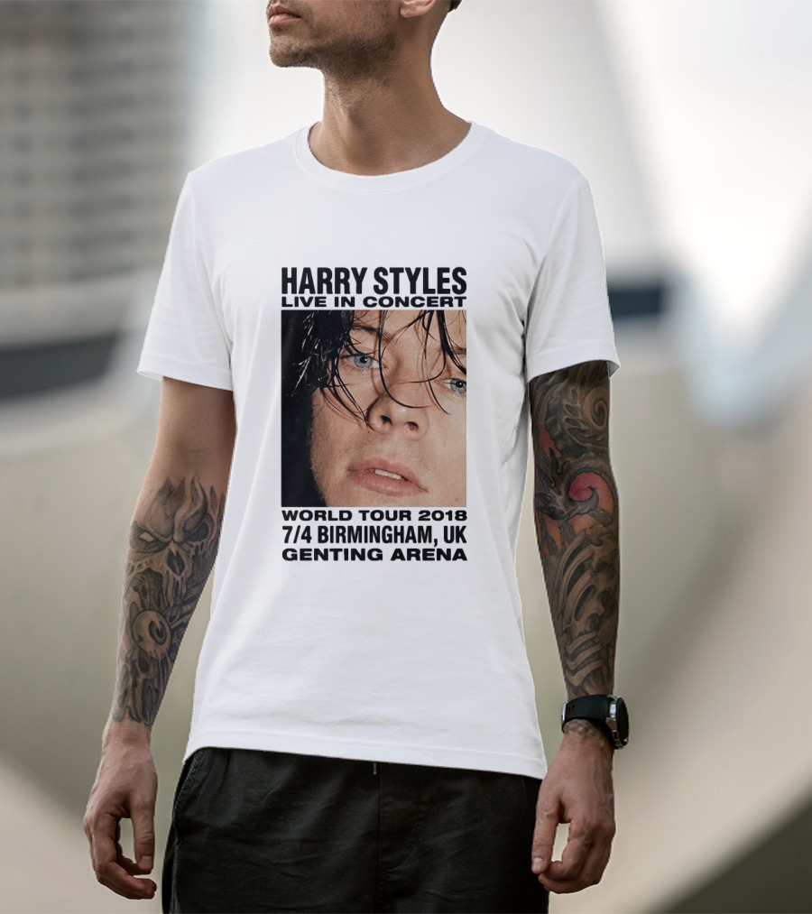 Harry Styles Live In Concert World Tour 2018 Birmingham UK Genting Arena T-Shirt