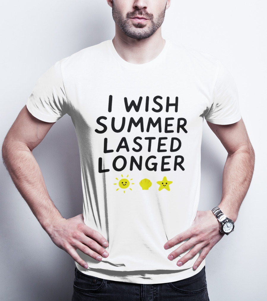 I Wish Summer Lasted Longer Sun Shell Star T-Shirt