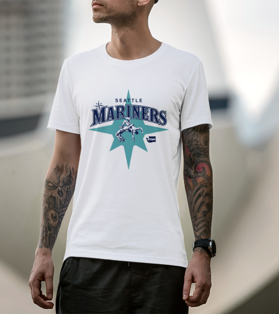 Seattle Mariners WA State Wrestling Association T-Shirt