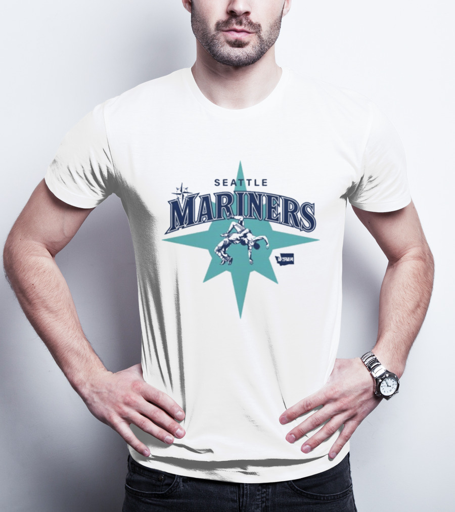 Seattle Mariners WA State Wrestling Association T-Shirt