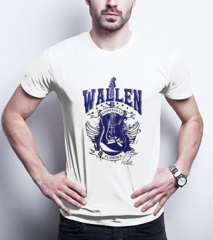 Morgan Wallen Gainesville Florida Guitar Wings T-Shirt