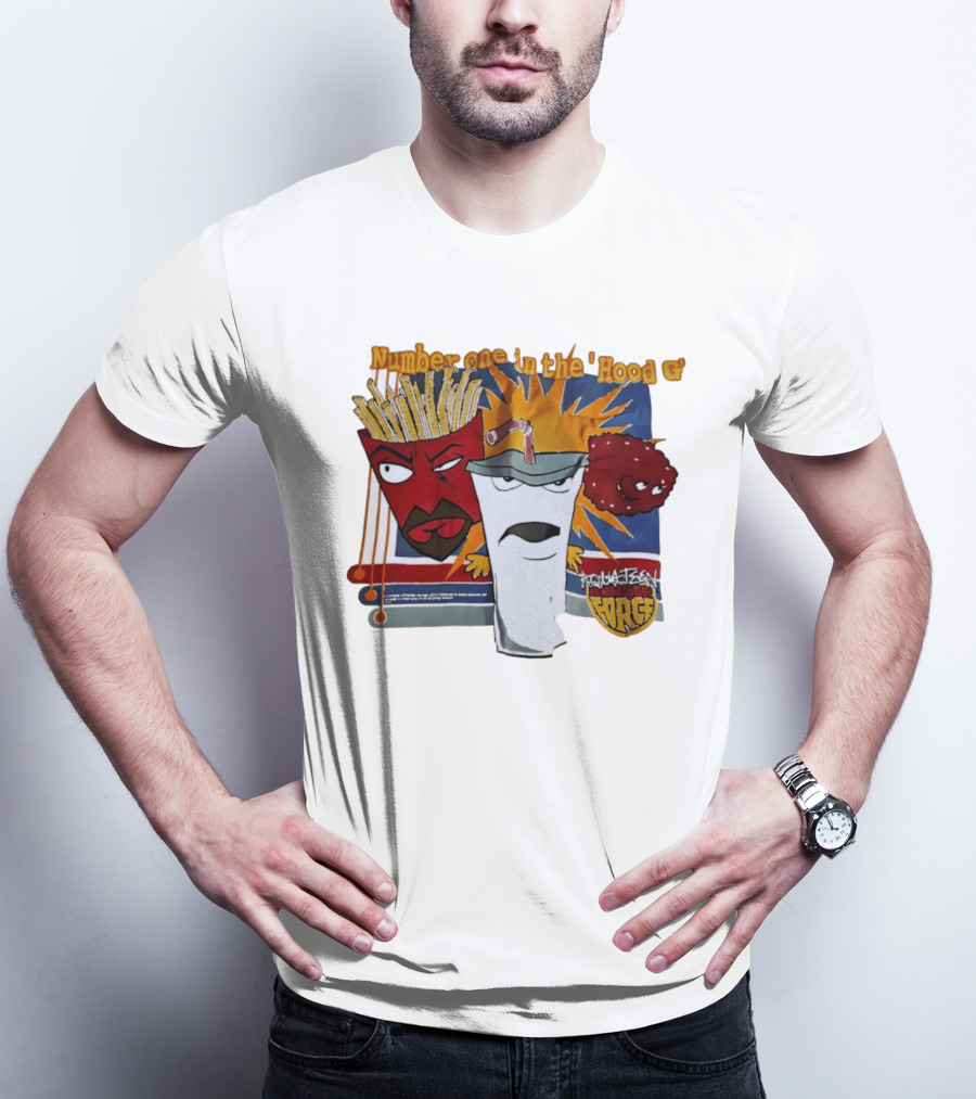 Number One In The 'Hood G Aqua Teen Hunger Force Frylock Master Shake Meatwad T-Shirt