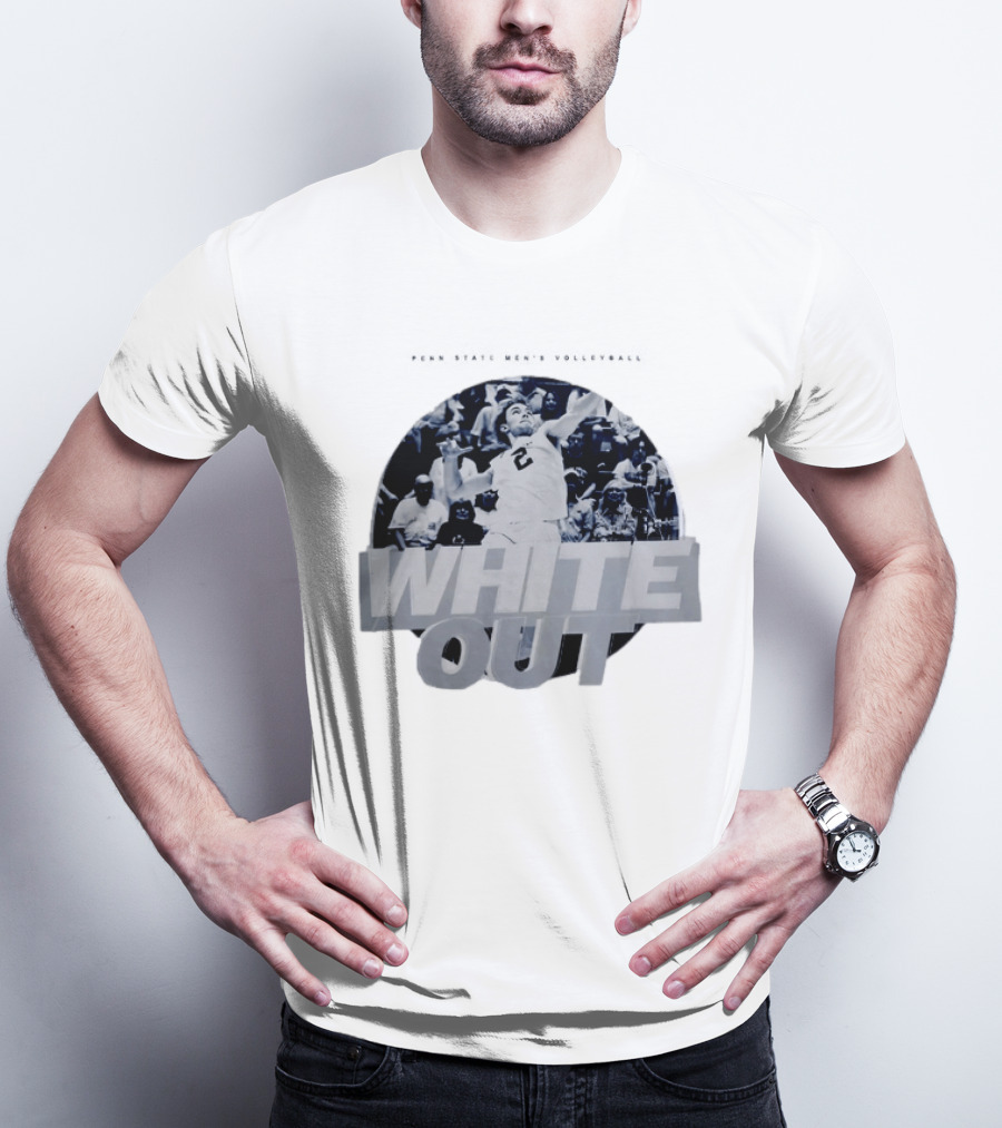 Penn State Nittany Lions Men's Volleyball White Out 2026 Player Action T-Shirt