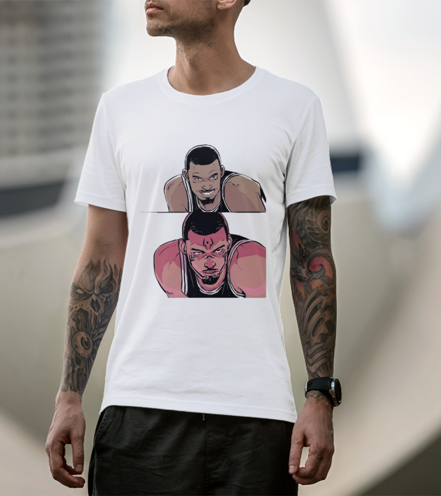 Victor Wembanyama Anime Style Transformation Wemby To Wemkuna T-Shirt