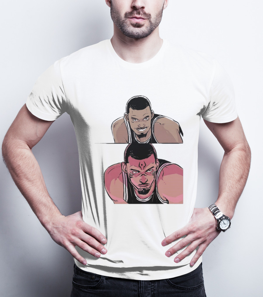 Victor Wembanyama Anime Style Transformation Wemby To Wemkuna T-Shirt