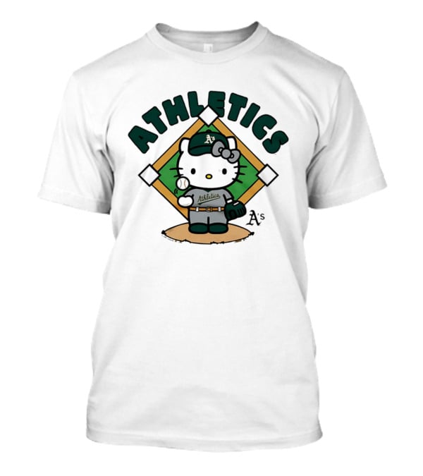 Hello Kitty Athletics A's Baseball T-Shirt
