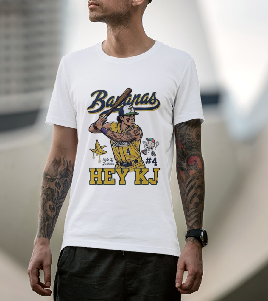 Bananas Kyle Kj Jackson Number 4 Hey KJ T-Shirt