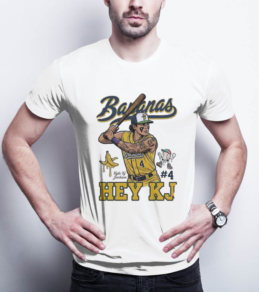 Bananas Kyle Kj Jackson Number 4 Hey KJ T-Shirt