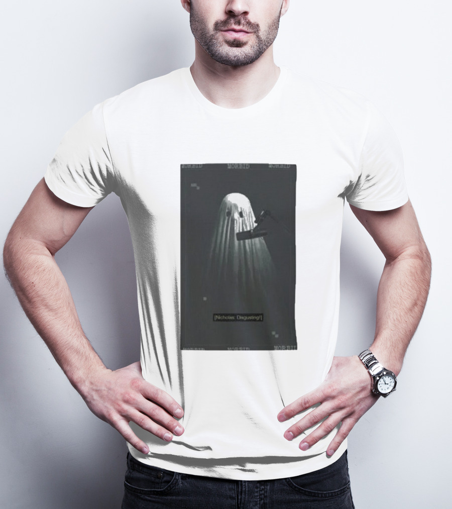 Morbid Nicholas Disgusting Ghost With Microphone T-Shirt