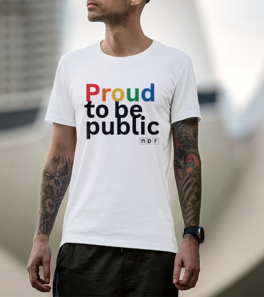 Proud To Be Public Colorful Pride T-Shirt